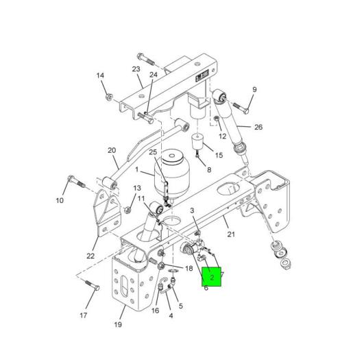 2502510C1 Navistar International | Elbow Fitting 1/4 in Tube to 1/8 in ...