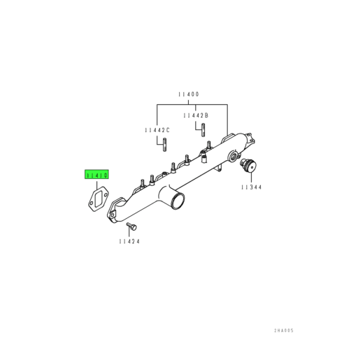 ME013751 Mitsubishi FUSO | Inlet Manifold Gasket | Source One Parts Center