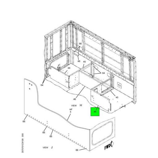 3571306C1 Navistar International | Front Bunk Partition Panel | Source ...