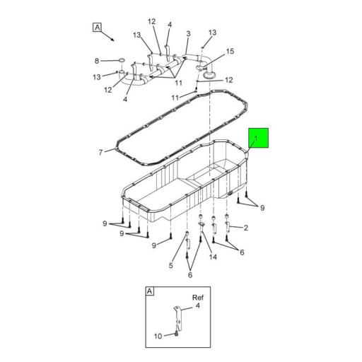 7099563C91 Navistar International | Oil Pan Assembly Rear Sump SST 13L ...