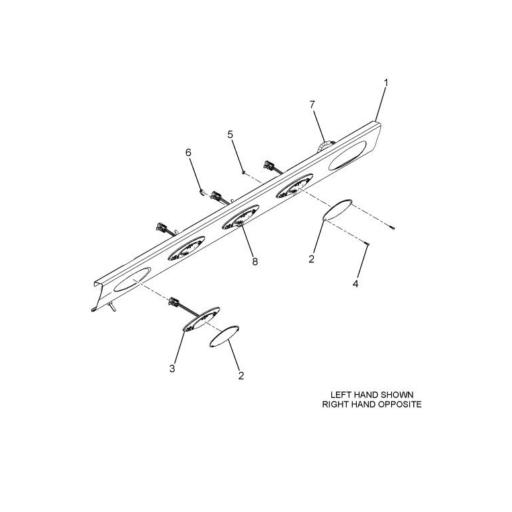 3804012C93 Navistar International | Chrome Sleeper Skirt Panel Assembly ...