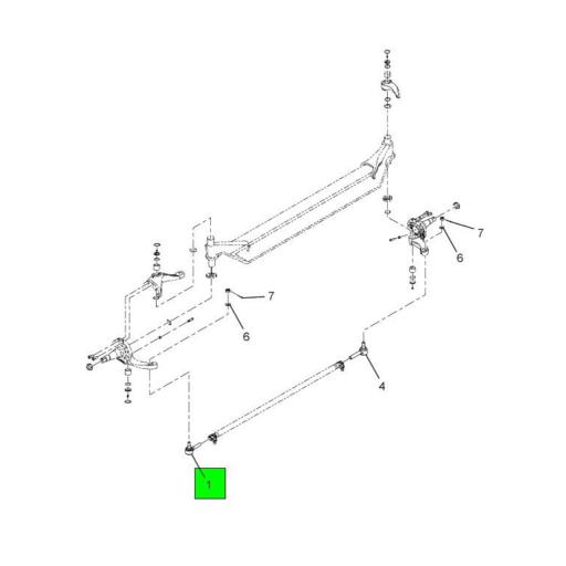 H64000001 Navistar International | Left-Hand Torque Rod End | Source ...