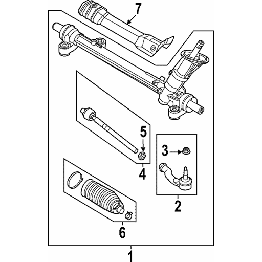 NZ6Z3504F Ford | Rack And Pinion Steering Gear | Source One Parts Center