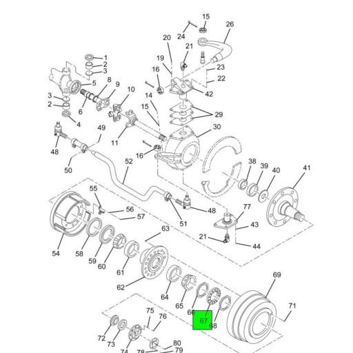 491655C1 Navistar International | LOCK WHEEL BRG ADJ NUT | Source One ...