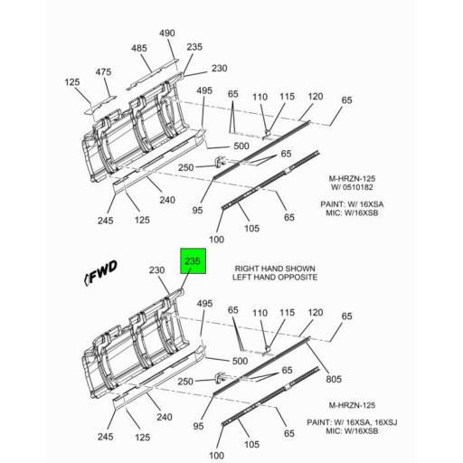 3784412C3 Navistar International | Rear Panel 73 Inch Sleeper MIC ...