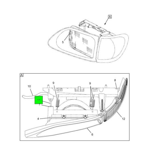 2505364C1 Navistar International | Headlight Adjustment Bolt | Source ...