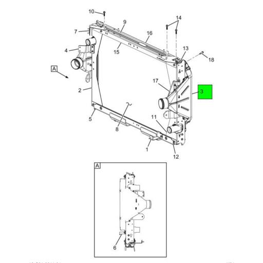 2522477C91 Navistar International | Charge Air Cooler CAC Assembly Kit ...