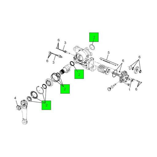 2590542C91 Navistar International | Shaft Seal Kit with Snap Ring ...