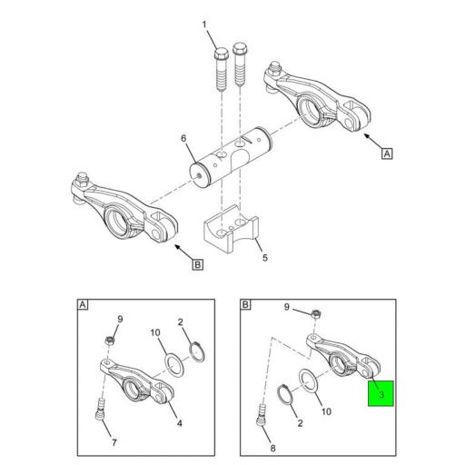 62042016195 Navistar International | Rocker Arm Assembly Intake ...