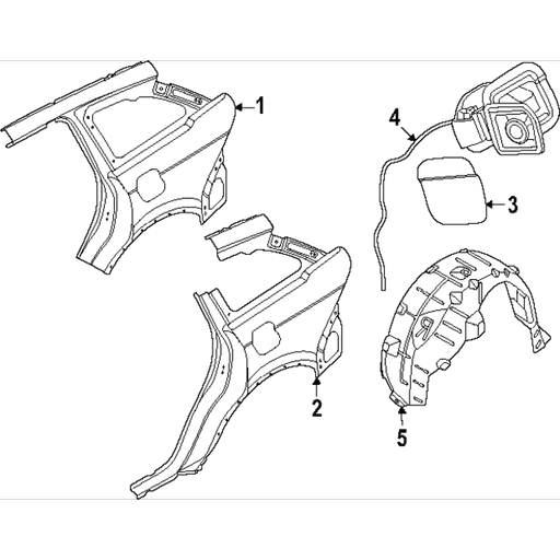 R2TZ58278A92A Ford | Panel Body Side - Right Outer | Source One Parts ...