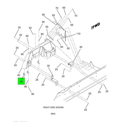 3986935C1 Navistar International | Hood Splash Panel Guide | Source One ...