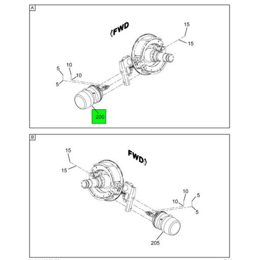 4100597C1 Navistar International | Brake Chamber Spring Brake T30/30 ...