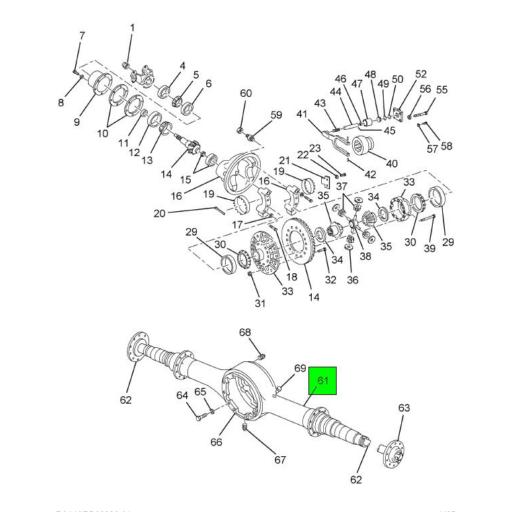 2502083C1 Navistar International | Rear Axle Housing | Source One Parts ...