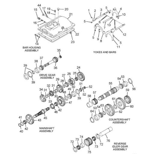 2503555C91 Navistar International | Major Transmission Overhaul Kit ...