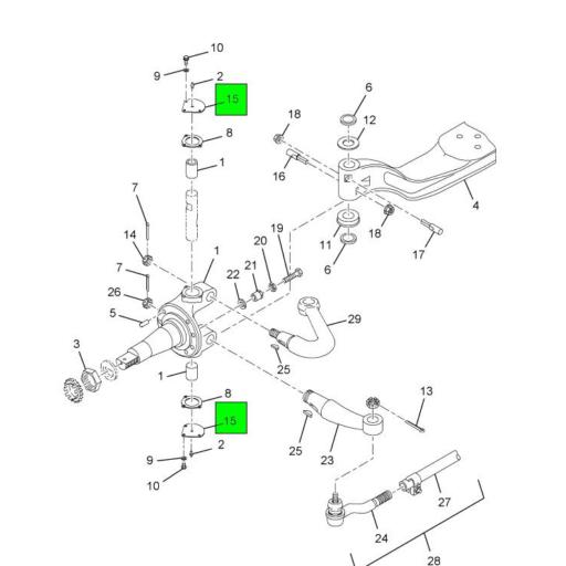 1648212C1 Navistar International | King Pin Cap Kit | Source One Parts ...