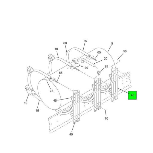 3527973C2 Navistar International | Fuel Tank Lining Mounting Bracket ...