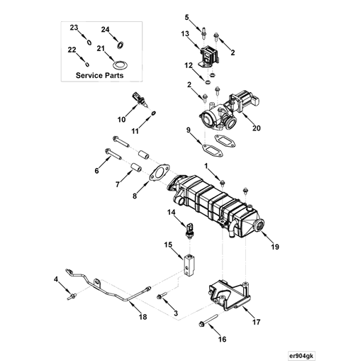 5473207 Cummins | Exhaust Recirculation Valve Kit | Source One Parts Center