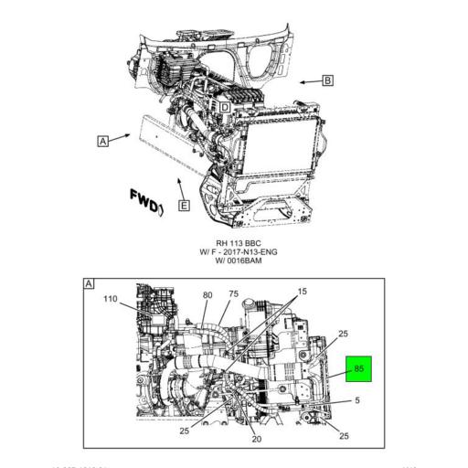 4063985C93 Navistar International | Air Conditioning Hose Compressor to ...