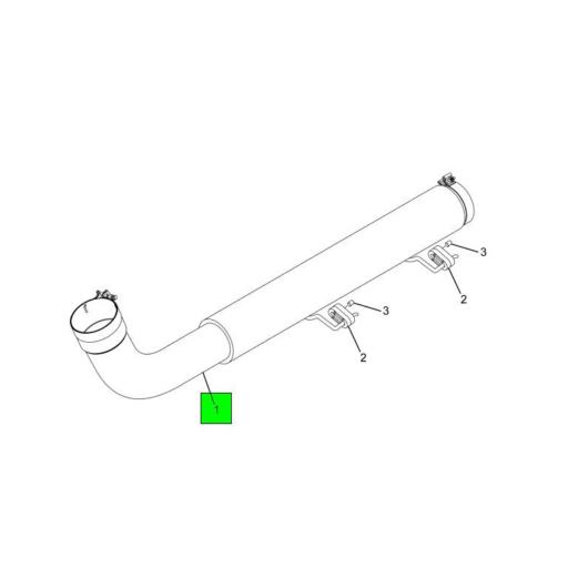 3838452C1 Navistar International | Exhaust Pipe Assembly Intermediate ...