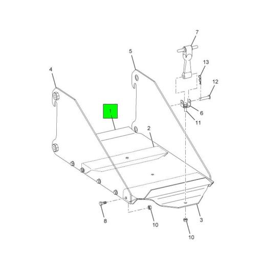 3588329C1 Navistar International | Battery Box Tray | Source One Parts ...
