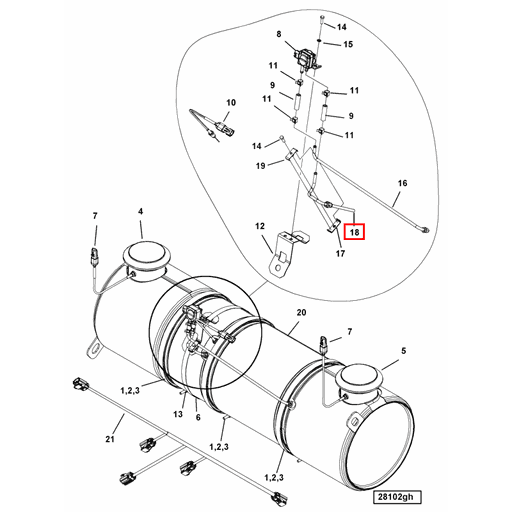 4969546CUM Kenworth | Pressure Sensing Tube | Source One Parts Center