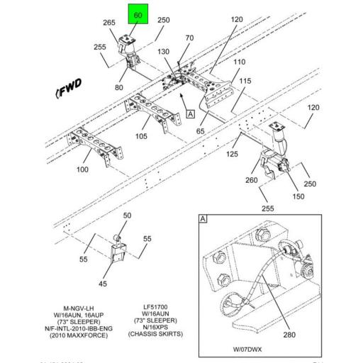 4186283C1 Navistar International | Cab Strut Support Heavy Duty ...
