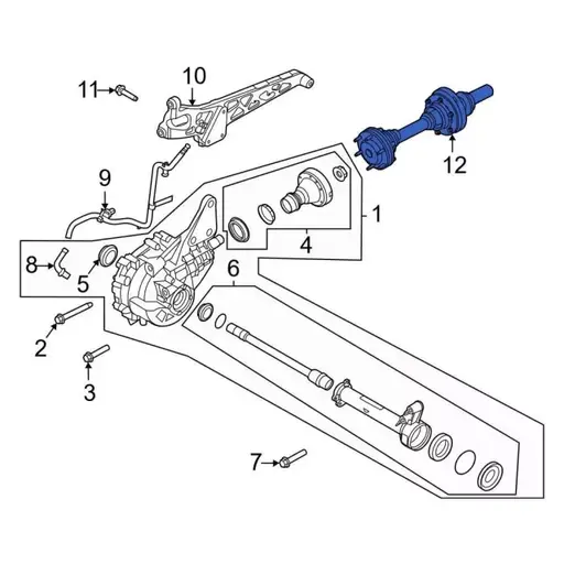 LK4Z4R602BP Ford | Shaft Drive - Rear | Source One Parts Center