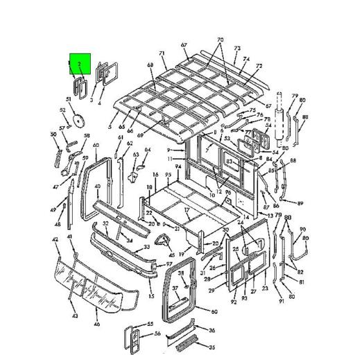 2031964C1 Navistar International | Glass Retainer 40-3/4 in | Source ...
