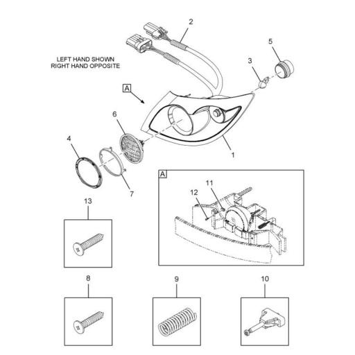 3605817C93 Navistar International | Headlight with Long-Life Chrome ...