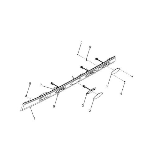 3686087C91 Navistar International | PANEL ASSEMBLY SKIRT CAB CHROME ...