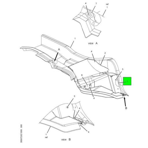 3548631C1 Navistar International | Guide Hood Plate | Source One Parts ...