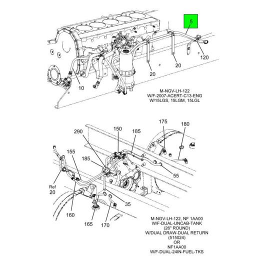 6090230C91 Navistar International | Formed Fuel Line Tube Assembly ...