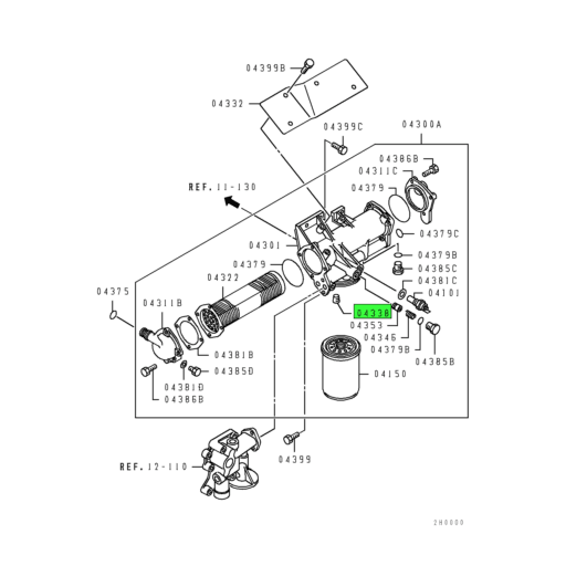 ME012565 Mitsubishi FUSO | Engine Oil Cooler Plug | Source One Parts Center