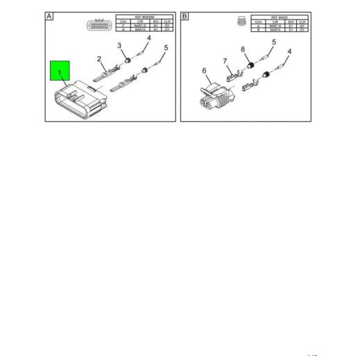 3580540C1 Navistar International | 16-Way Male Body Connector | Source ...