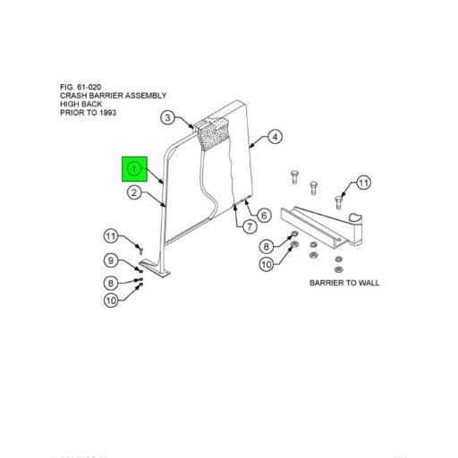 415264001 IC Bus | Left-Hand Barrier Crash Assembly HB-45 | Source One ...