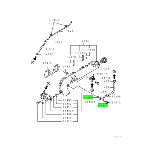 MF660063 Mitsubishi FUSO | Turbocharger Gasket | Source One Parts Center