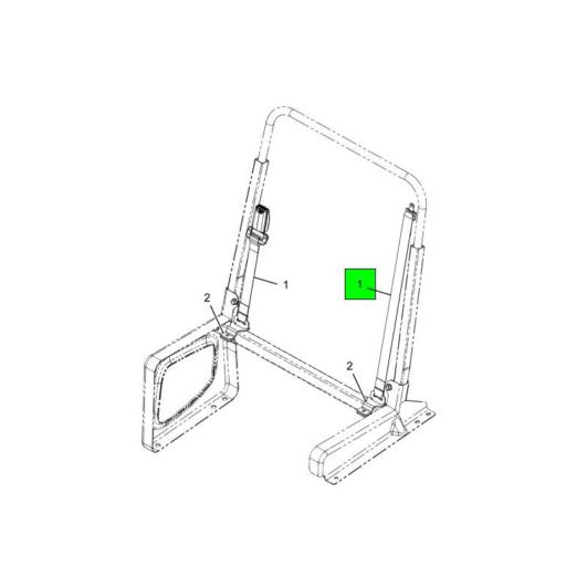 2521149C1 Navistar International | Passenger Seat Belt Maroon | Source ...