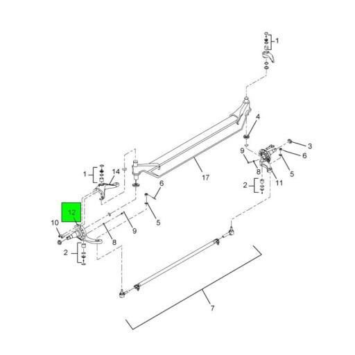 H58900473 Navistar International | Backbone and Spindle Pin Assembly ...