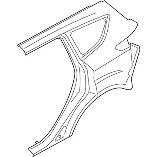 GJ5Z7827841A Ford | Quarter Panel Body Side - Left Rear Outer | Source ...