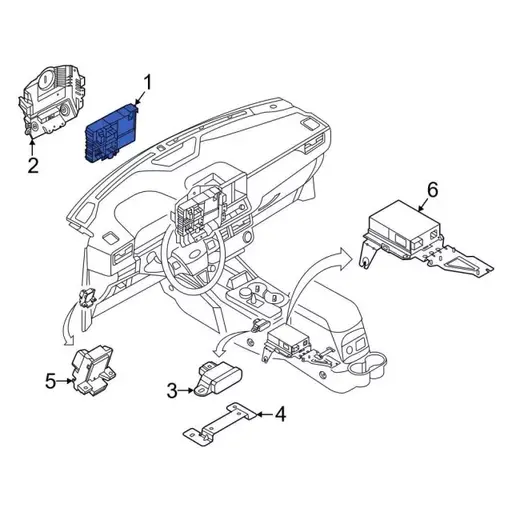 MU5Z15604KP Ford | Alarm/Keyless Lock System Kit | Source One Parts Center