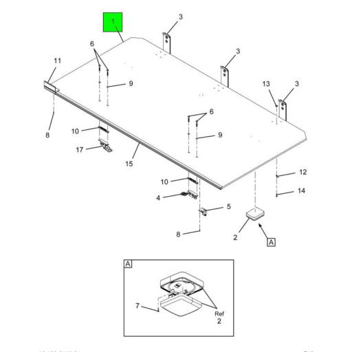 4106292C2 Navistar International | Lower Bunk Mattress Base 36 in ...