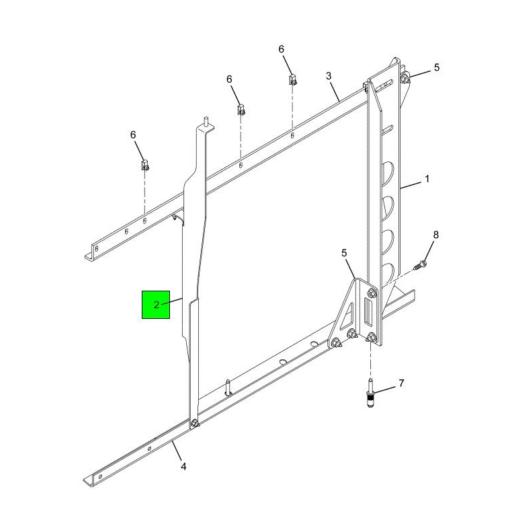 3841023C2 Navistar International | Support Skirt Mounting Front ...