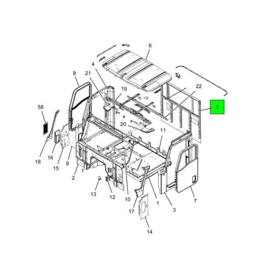 3536506C95 Navistar International | Rear Panel Assembly | Source One ...