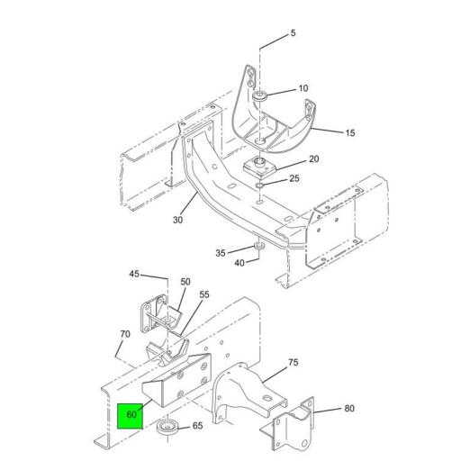 2023124C1 Navistar International | Right Rear Engine Support Front ...