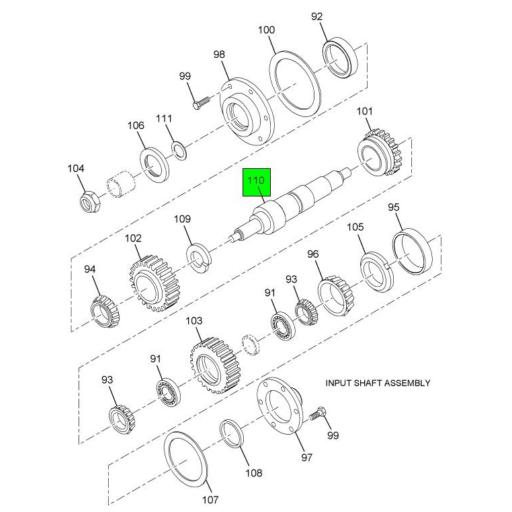 1663129C1 Navistar International | Main Transfer Case Shaft | Source ...