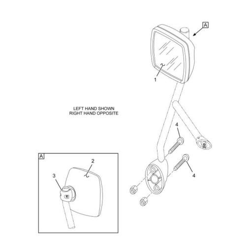 3672986C2 Navistar International | Heated Rear-View Mirror Hood ...