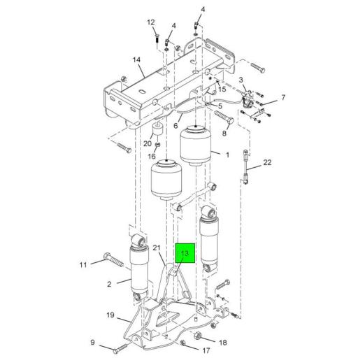 2505082C1 Navistar International | Cab Mounting Bracket Pull Apart ...