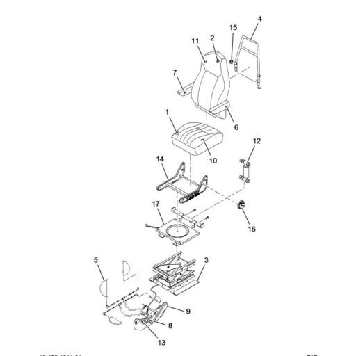 3609788C96 Navistar International | Driver Seat Day Cab Air Mordura ...