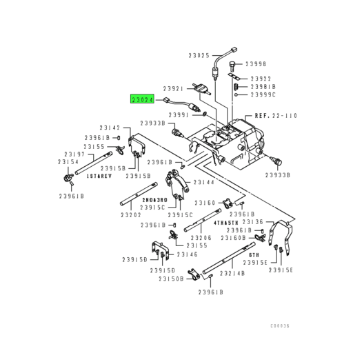 MC859186 Mitsubishi FUSO | Manual Transmission Gearshift Backup Lamp ...