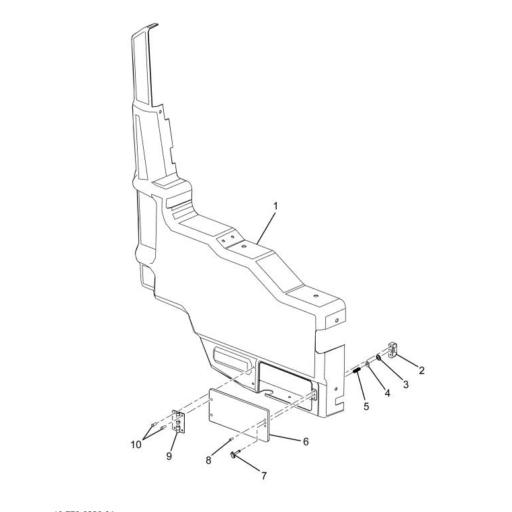 3696030C6 Navistar International | Panel Cover Left-Hand Front Door ...